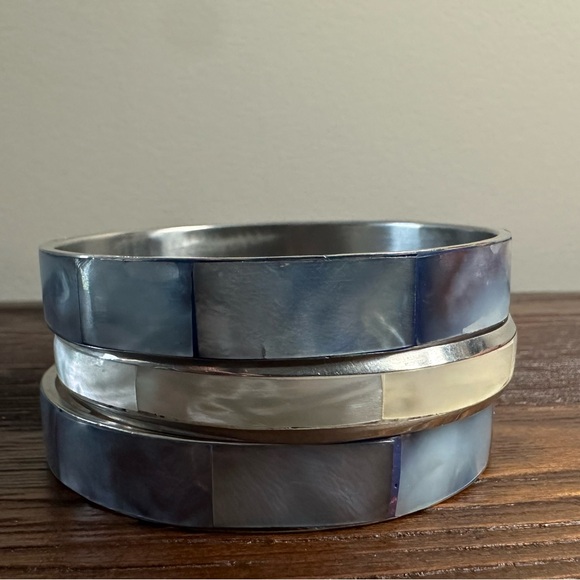 mexico | Jewelry | Vintage Mother Of Pearl Alpaca Mexico Bangle ...